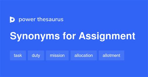 Assignment Synonyms 1 525 Similar Words And Phrases Assignment Synonyms 1 525 Similar Words And Phrases