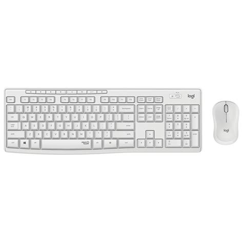 Logitech MK295 Wireless Mouse And Keyboard White Techinn