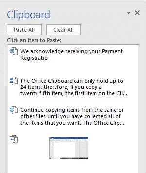 How To Copy And Paste Multiple Items In Microsoft Word Documents