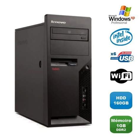 Pc Ibm Lenovo Thinkcentre M55e 9389 Cto Pentium D 3 00ghz 1go 160go Wifi Xp Pro Cdiscount