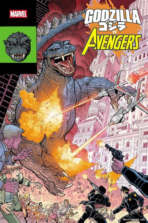 Godzilla Vs Avengers 1 Earths Mightiest Heroes Take On The King Of
