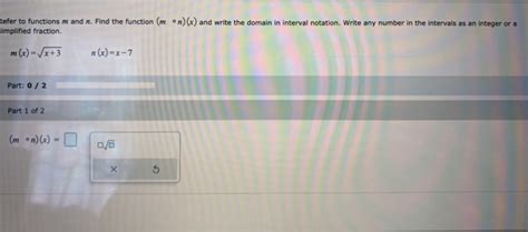 Solved Refer To Functions M And N Find The Function Mn Chegg