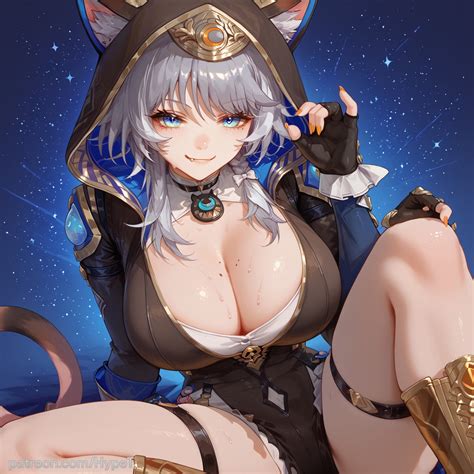 Rule 34 Ai Generated Alternate Version At Source Big Breasts Blue Eyes Breasts Cat Ears Cat