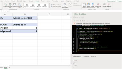 Automatizar Filtro Manual En Una Tabla DinÁmica Con Typescript Excel Signum
