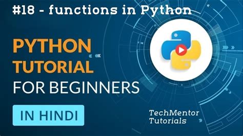 18 Functions In Python Python Tutorial For Beginners Python Tutorial Youtube