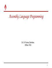 Introduction To Assembly Language Programming From High Level Course Hero