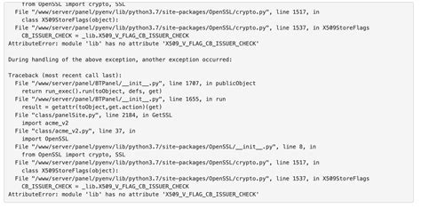 Troubleshooting Attributeerror Module Lib Has No Attribute X509v