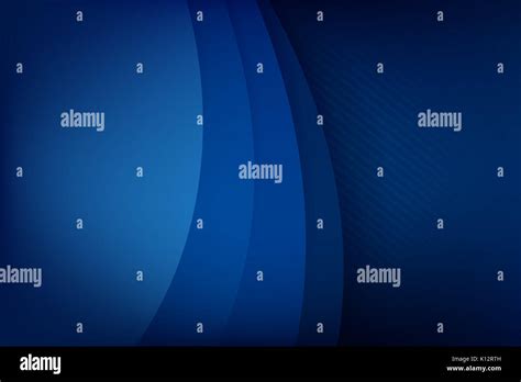 Abstract Deep Blue Background Curve And Overlap Layer With Basic Simply