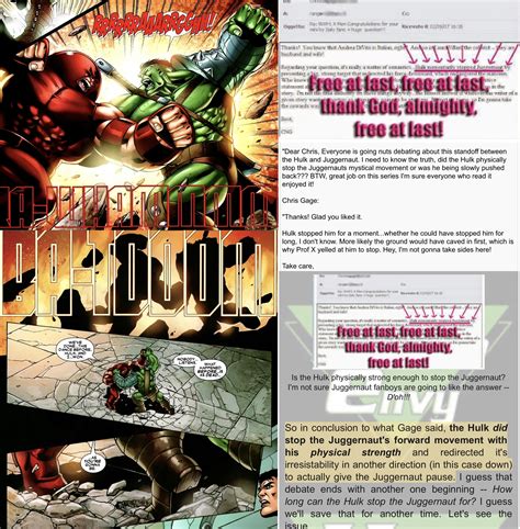Hulk Stops Juggernaut