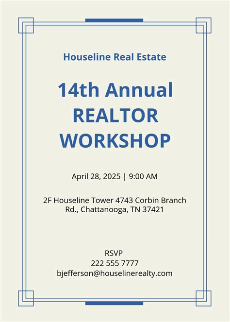 Free Workshop Invitation Templates Editable And Printable