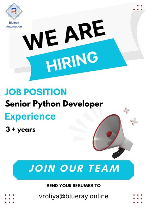 Blueray Automation On Linkedin Are You A Talented Python Developer