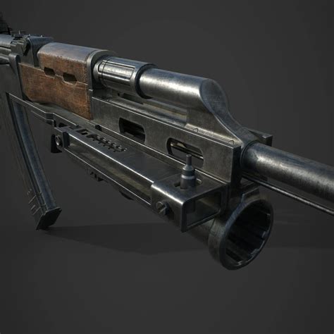 ak47 game ready 3d model flippednormals