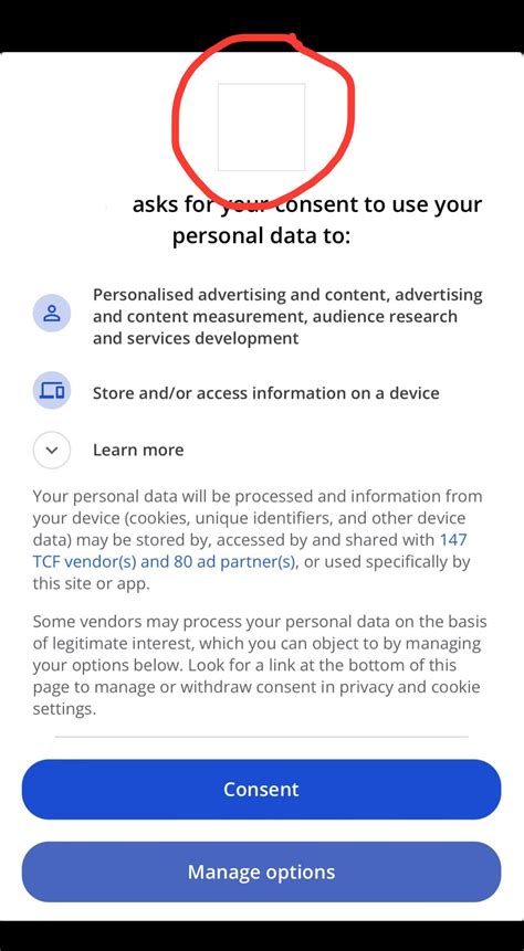 No Logo On Gdpr Consent Message Anyone Has Same Problem Radmob