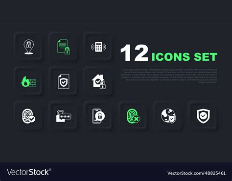 Set Shield With World Globe Check Mark Contract Vector Image