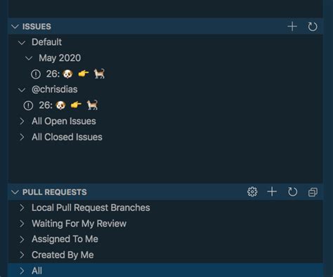 Make Prs And Issues Explorers Have Same Commands · Issue 1744 · Microsoftvscode Pull Request