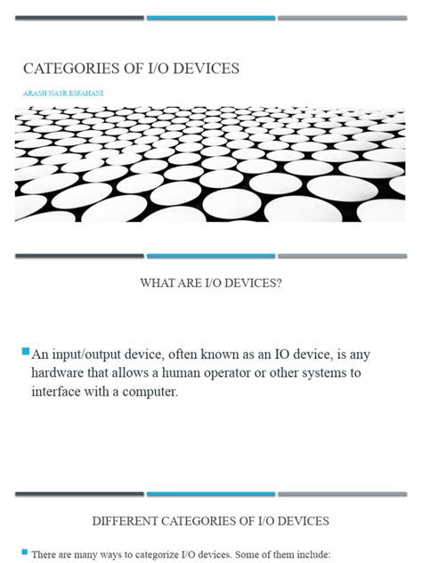 Io Devices Pdf Inputoutput Computer Data Storage