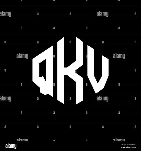 Qkv Letter Logo Design With Polygon Shape Qkv Polygon And Cube Shape