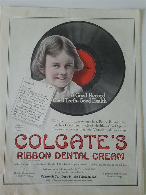 Victorian Advertisements Toothpaste