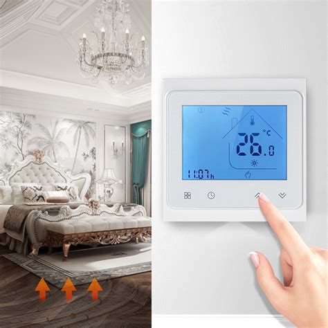Water Heating Thermostat Touchscreen Backlight Lcd Grandado