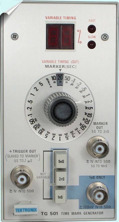Tektronix Pg506 Y Tg501 Y Capacitor Variable Increible Retire De Aduana Ayer
