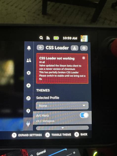 css loader not working r steamdeck