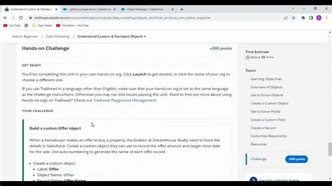 Understand Custom And Standard Objects Data Modelling Salesforce Challenge Youtube