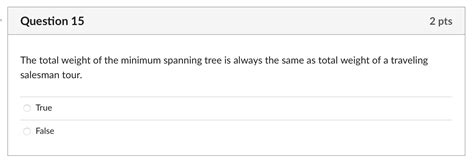 Solved The Total Weight Of The Minimum Spanning Tree Is Chegg