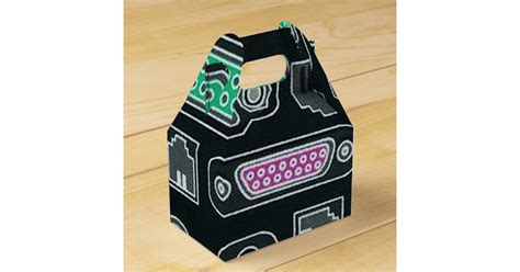 Computer Geek Input Pattern Favor Box Zazzle