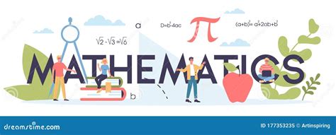 Math School Subject Learning Mathematics Idea Of Education Stock Vector Illustration Of