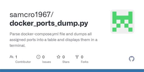 Dump Port Mappings From Docker Composeyml Rdocker