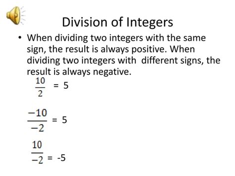 Operations Of Integers Ppt