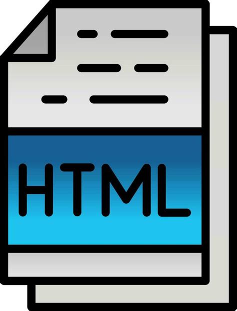 Html File Format Vector Icon Design 29096325 Vector Art At Vecteezy