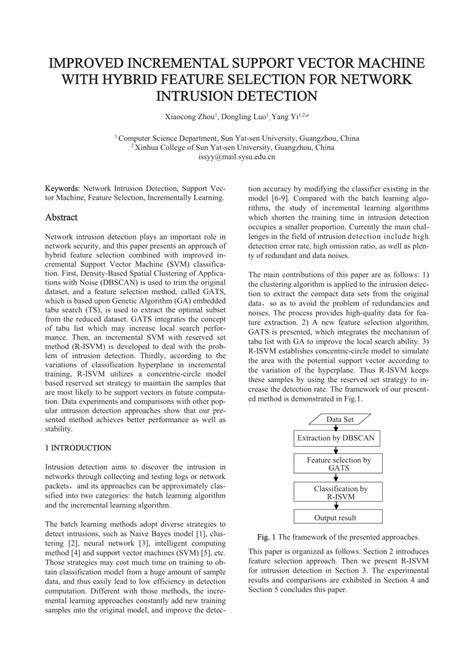 Pdf Improved Incremental Support Vector Machine With Hybrid Feature