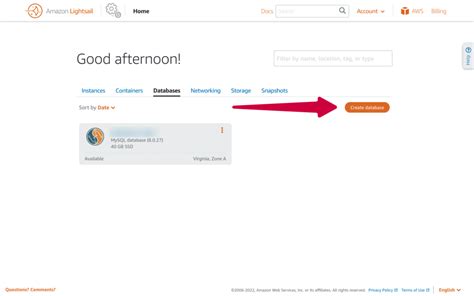 Setting Up An Amazon Lightsail Managed Mysql Database And Adding It To