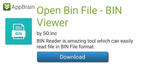 Open Bin File Bin Viewer For Android Free App Download