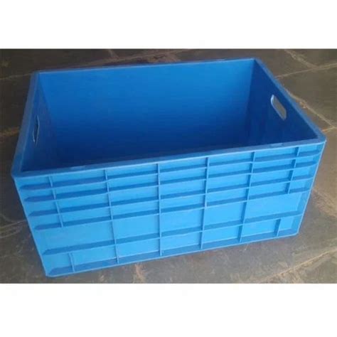 Blue Hdpe Plastic Crates Capacity 30 L At ₹ 980 In Pune Id