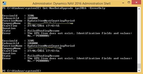 First NAV R To NAV Upgrade Failing The UPG Item Does Not Exist Mibuso