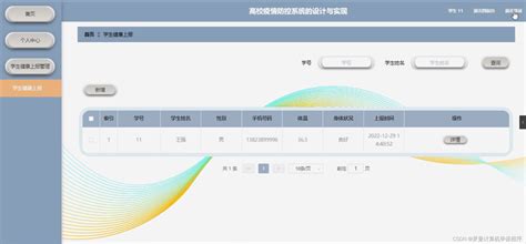 python计算机毕设【附源码】高校疫情防控系统的设计与实现（django mysql 论文） csdn博客