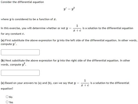 solved consider the differential equation y where y is considered to