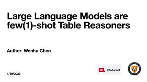 underline large language models are few 1 shot table reasoners