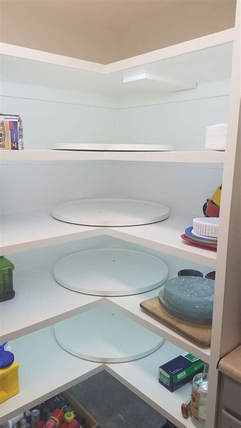 Lazy Susan Pantry Shelves For Efficient Kitchen Organization
