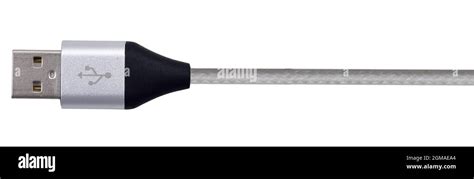 Usb Cable Plug Isolated On White Background Stock Photo Alamy