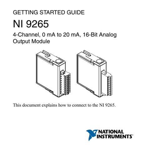 ni 9265 getting started guide manualzz