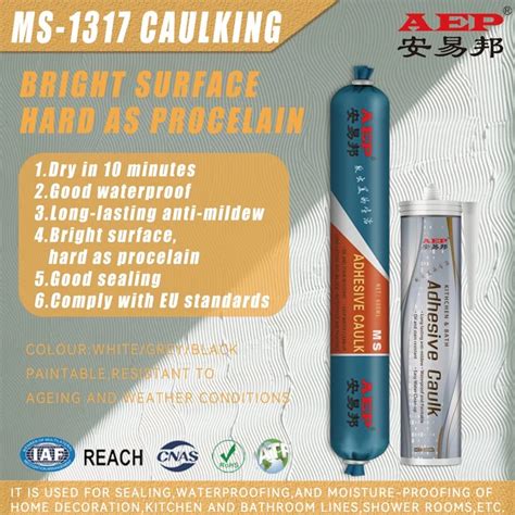 Single Component Ms Sealant For Joints Of Prefab Side Fascia Stone And Color Steel Plate China