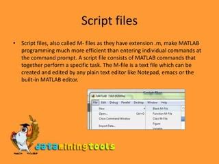 Matlab Procedures And Functions PPTX