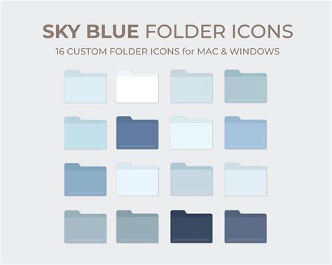 Blue Folder Icon Mac