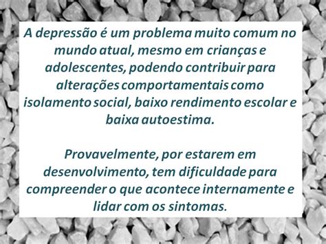 Saúde Na Escola Depressão Na Infância E Adolescência