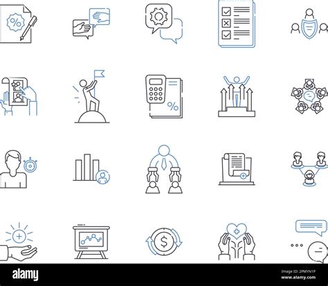 Assessment Management Outline Icons Collection Assessment Management