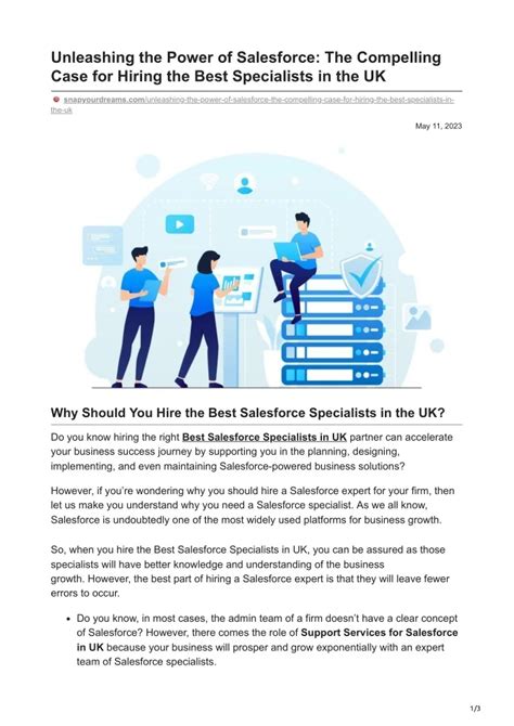 Ppt Unleashing The Power Of Salesforce The Compelling Case For Hiring