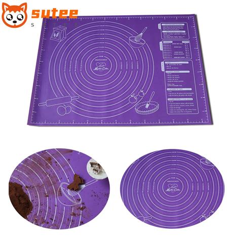 Suer แผ่นโรลลิ่งซิลิโคนขนาดใหญ่สําหรับวางแป้งพิซซ่า 45x60 ซม Suer Th Thaipick